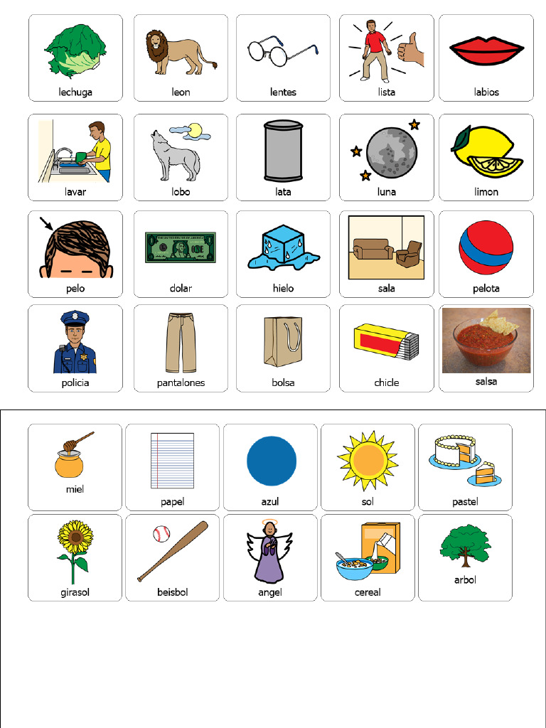 L Spanish Words Initial Medial Final | PDF