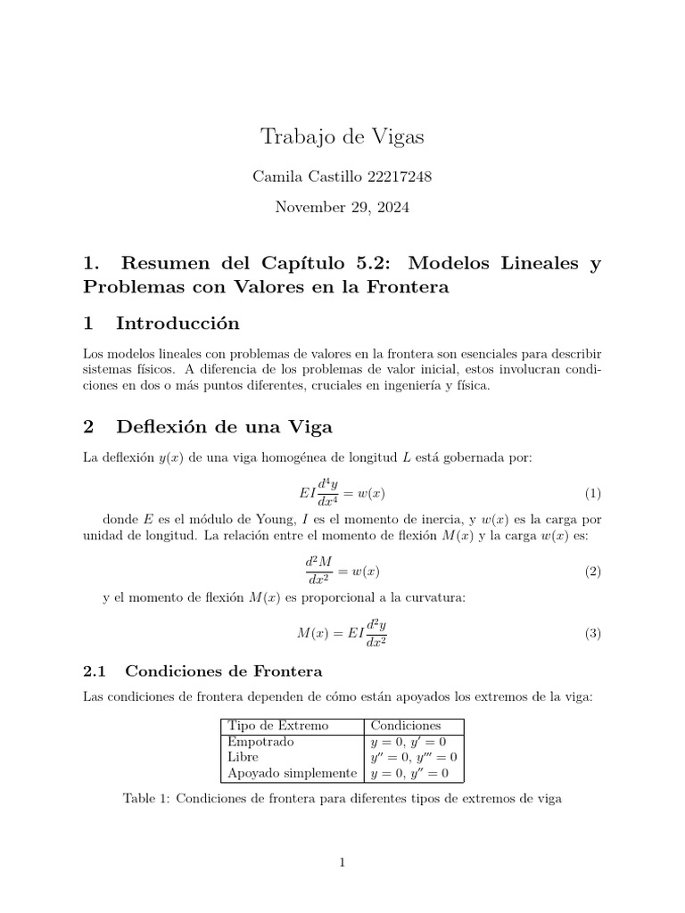 vigas (1) | PDF | Integral | Valores propios y vectores propios