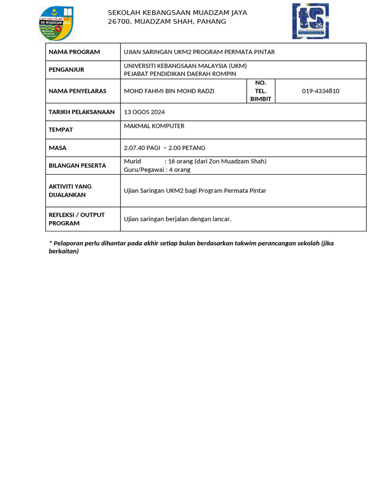 Laporan Ukm2 2024 | PDF