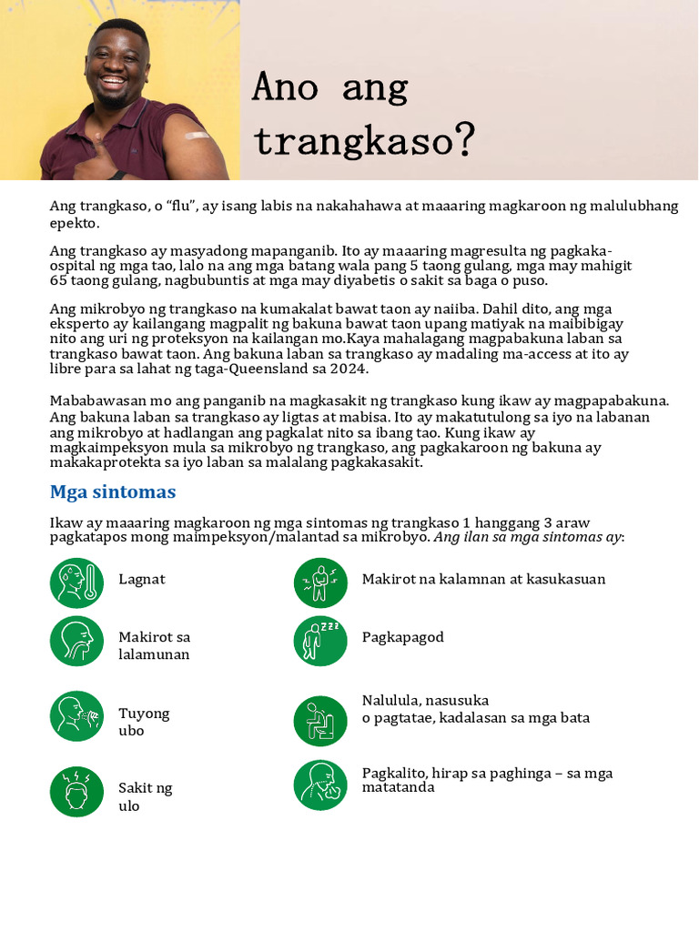 Filipino Tagalog Fact Sheet What Is Influenza | PDF