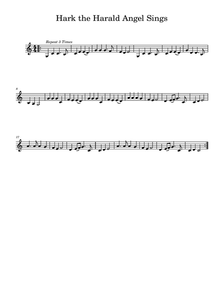 Hark Ther Herald Angel Sings | PDF