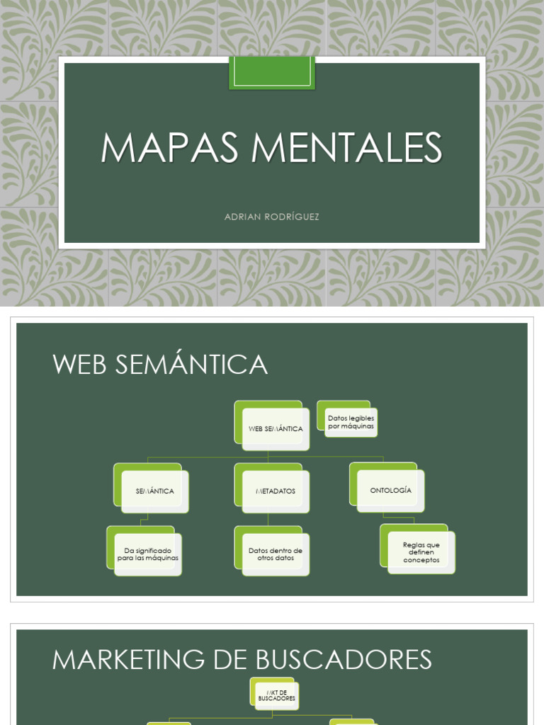 Mapas Mentales Web Semantica | PDF | Web semántica | Posicionamiento en buscadores