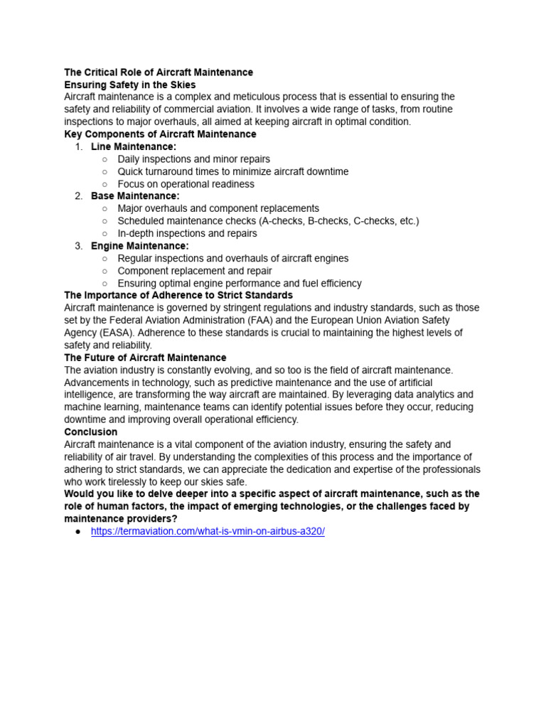 Kliping Aircraft Maintenance | PDF