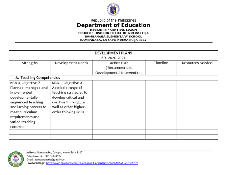 Developmental Plan 2021 | PDF