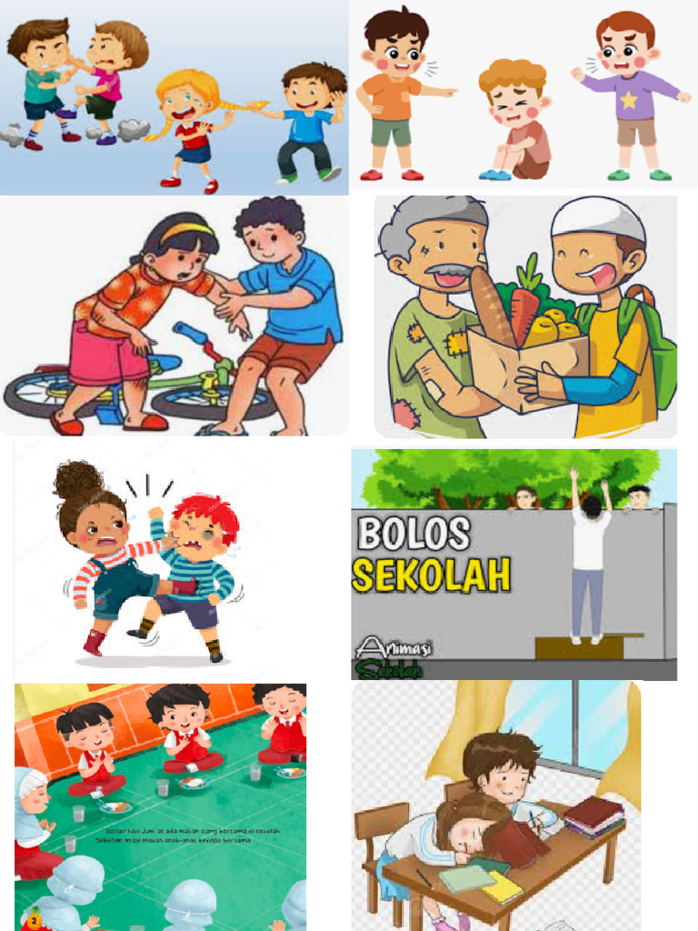 Gambar Aturan Di Sekolah Dan Di Rumah | PDF