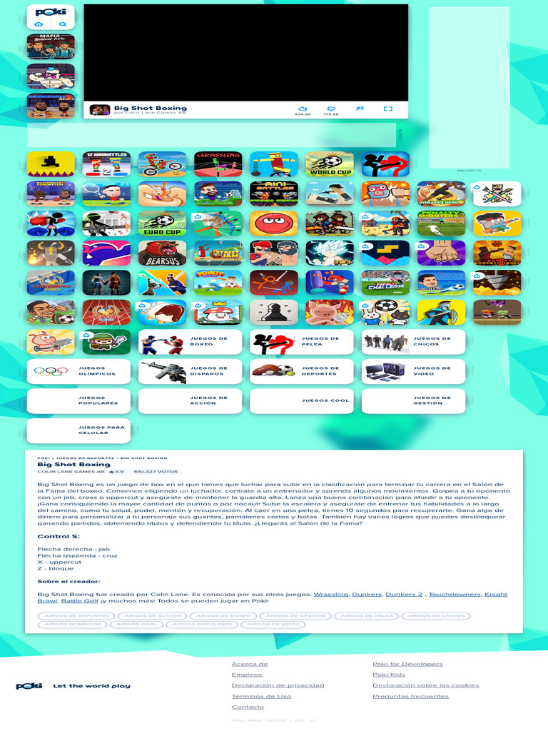 BIG SHOT BOXING - ¡Juega Gratis Online! Poki | PDF | Deportes ...