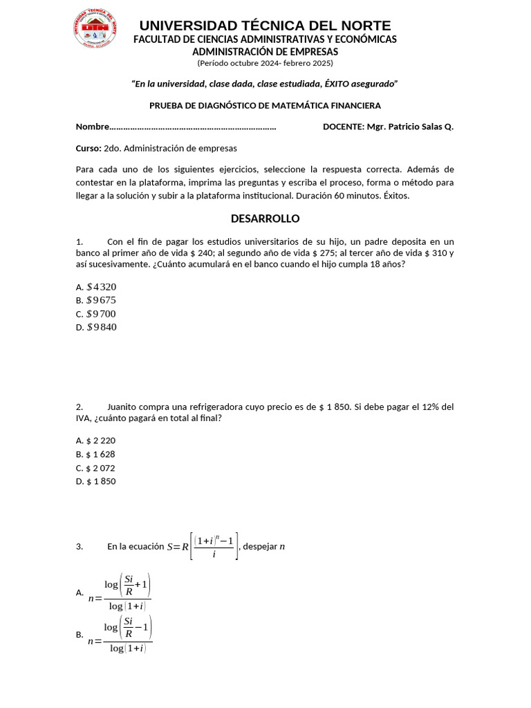 Diag (DEF) - 2do. Ad. Oct2024-Feb2025. MF | PDF