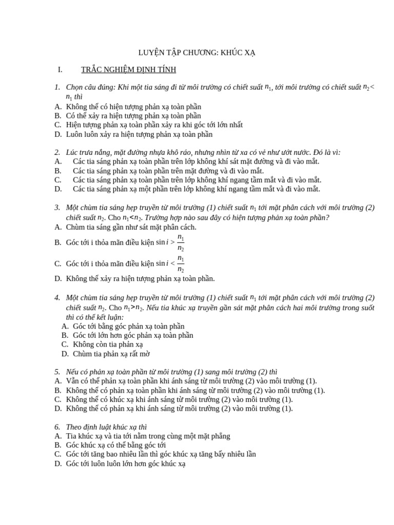 bổ trợ 11C3 vật lý | PDF