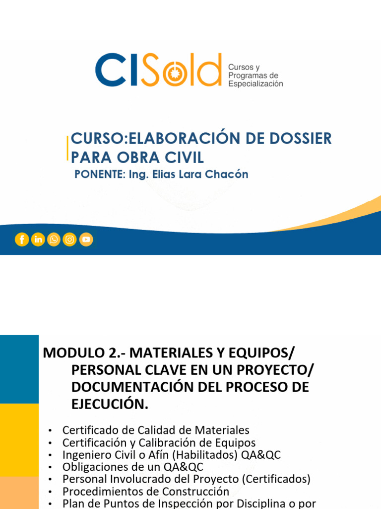 DOSSIER DE OBRA CIVIL Modulo 2 | PDF | Calidad (comercial) | Sistema de ...