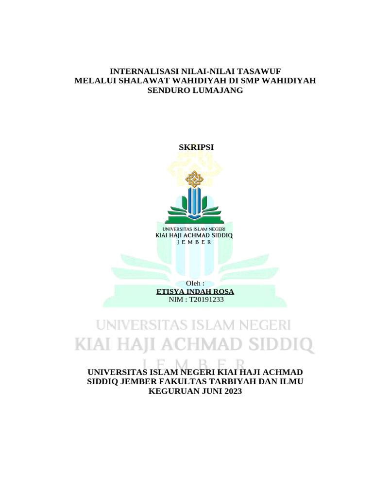 Belajar Edit Skripsi | PDF