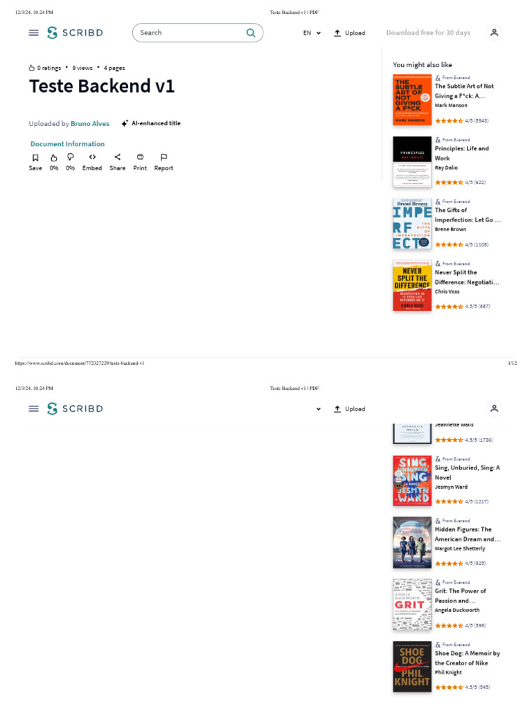 Teste Backend v1 _ PDF | PDF | Scribd