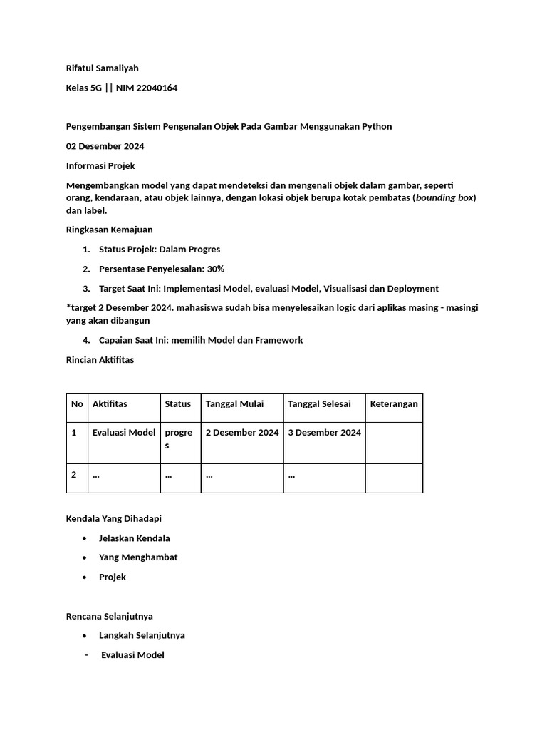 LAPORAN KEMAJUAN PROJEK VISUAL COMPUTER | PDF
