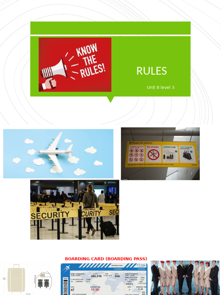 Level 2 Unit 8 Rules | PDF