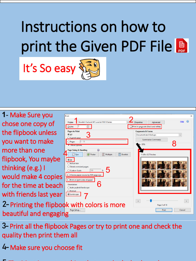 How to Print and Crop a Flipbook | PDF