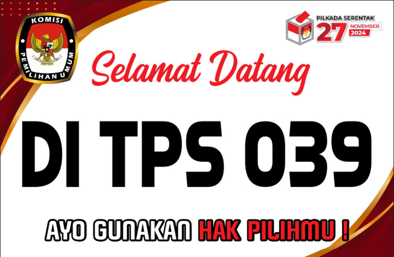 Selamat Datang Tps 039 | PDF