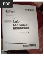 Class XII List of Physics Practical | PDF