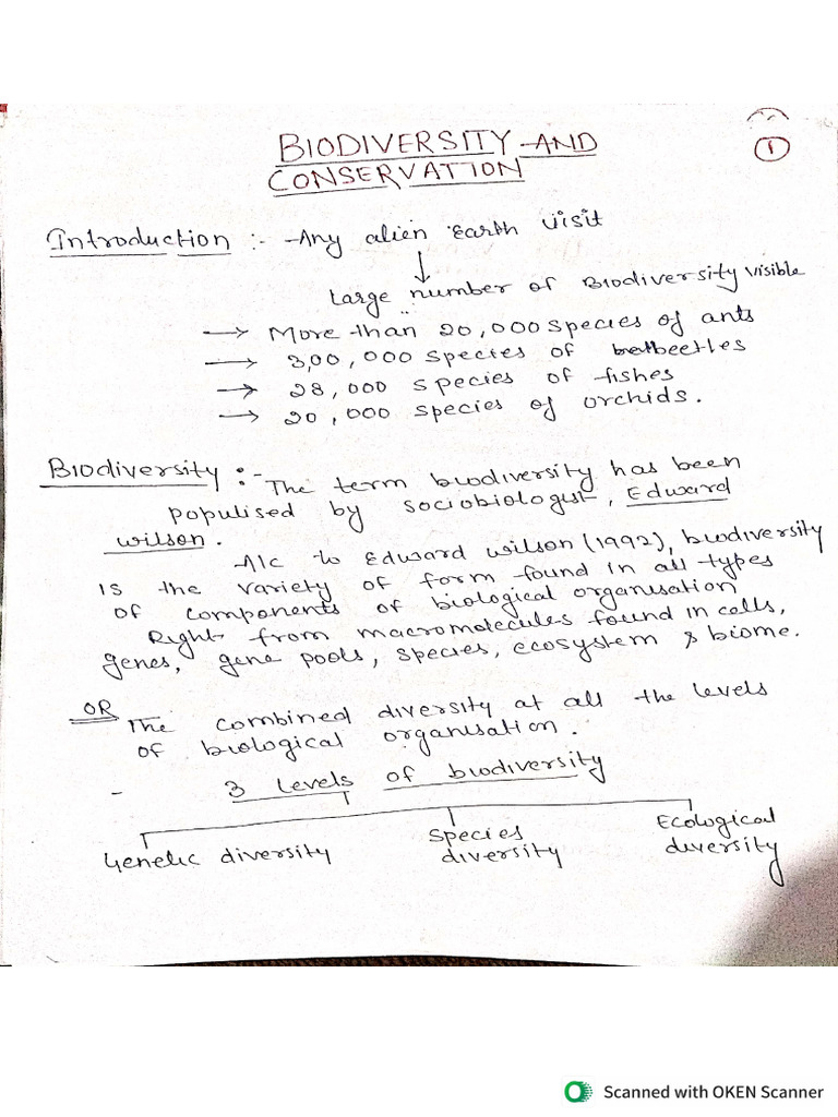 Biodiversity and Conservation | PDF