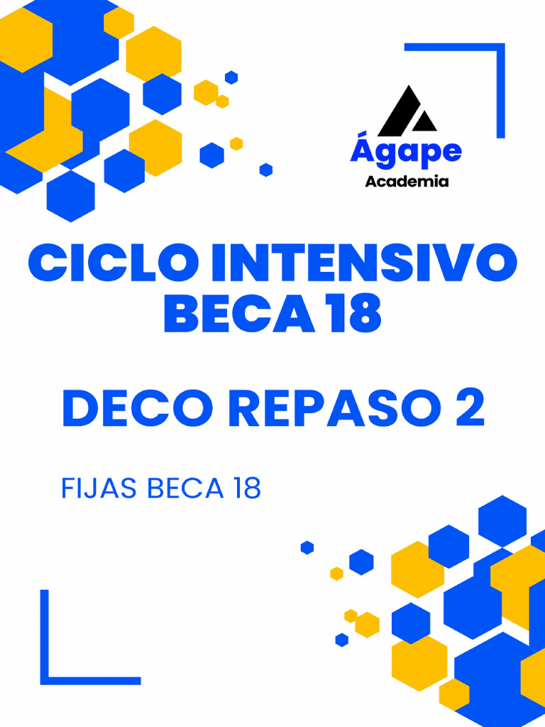 Deco 3 Beca 18 Agape | PDF