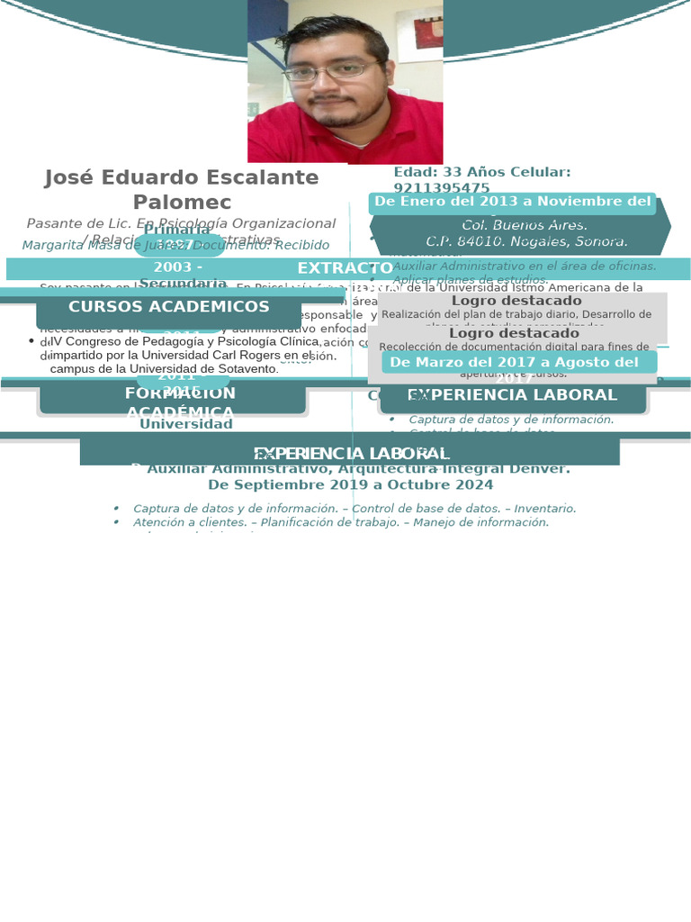 CV Jose Eduardo | PDF
