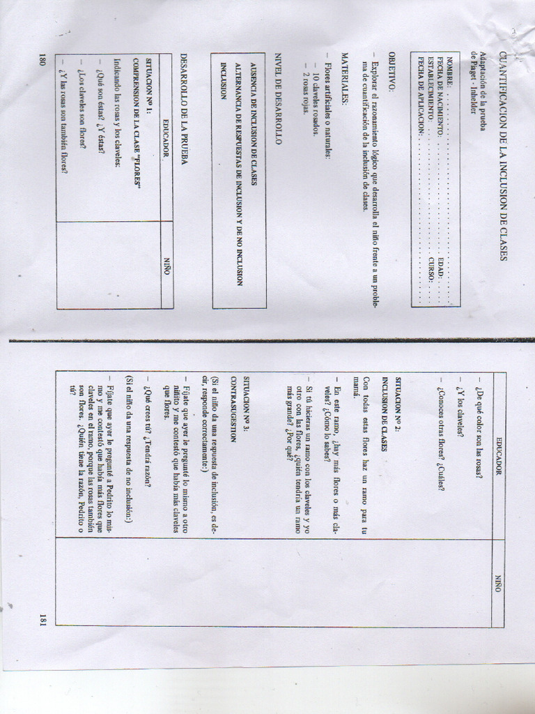 Prueba de Cuantificación de La Inclusión de Clases | PDF