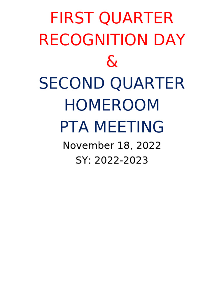 First Quarter Tarpapel | PDF