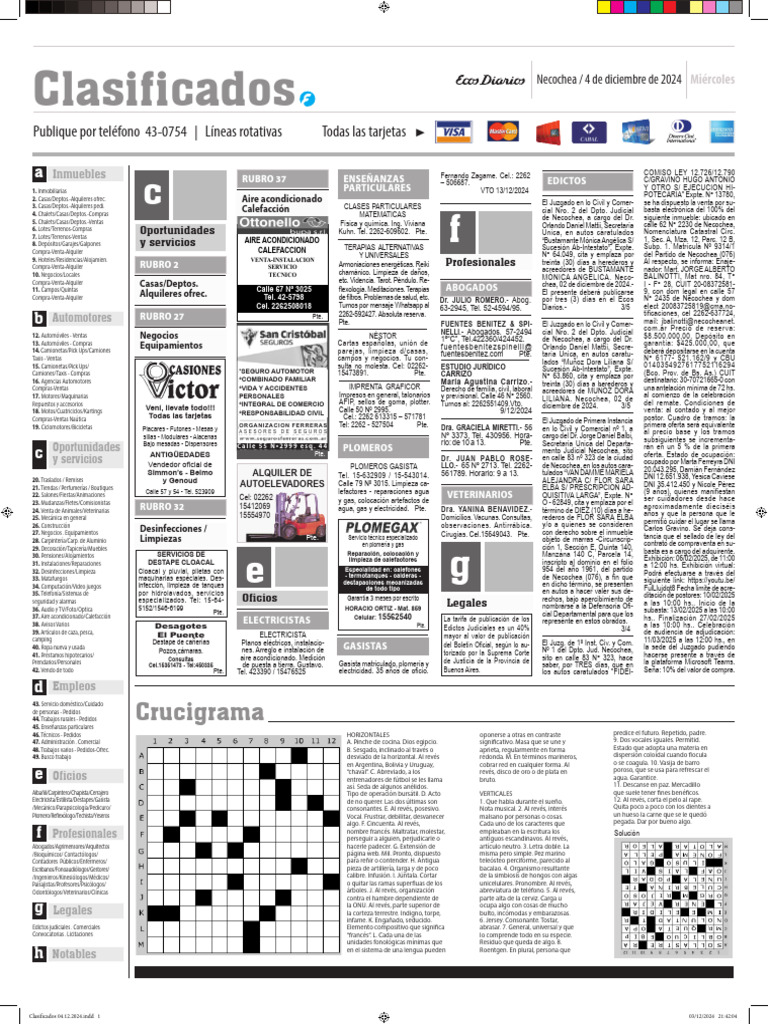 Clasificados 04 | PDF