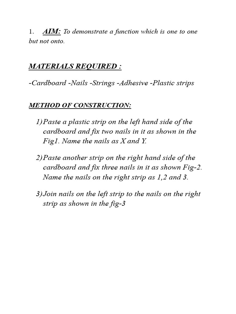To Demonstrate A Function Which Is One To One But Not Onto: Method of ...
