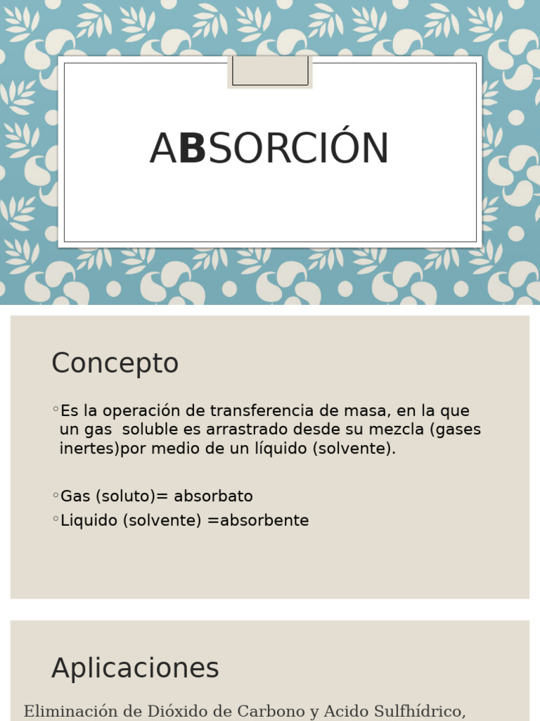 Absorción | PDF