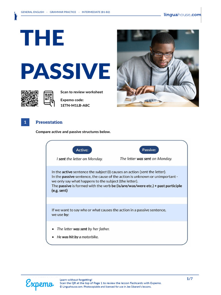The Passive American English Student B1 B2 | PDF