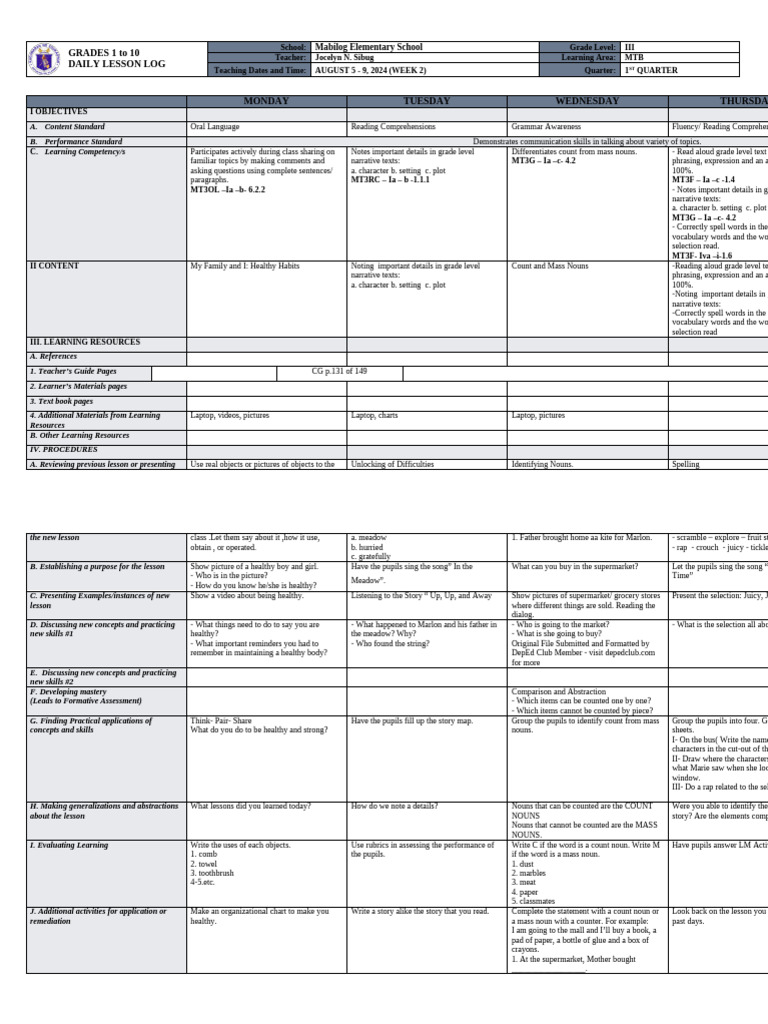 Week 2_MTB | PDF | Cognition | Applied Linguistics