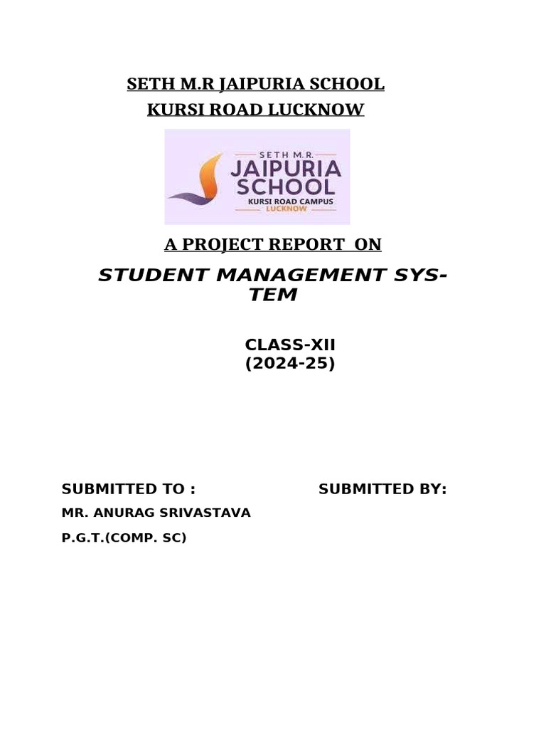 Student Management System | PDF | Sql | Databases