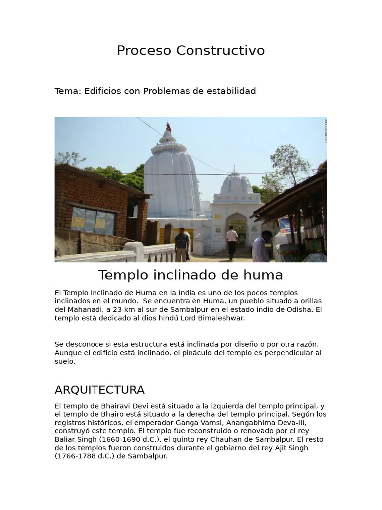Proceso Constructivo | PDF | templo