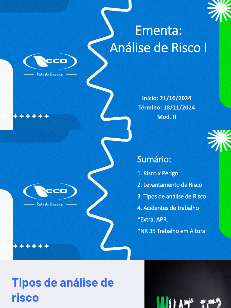 Análise de Risco e Comunicação de Acidentes | PDF | Comunicação