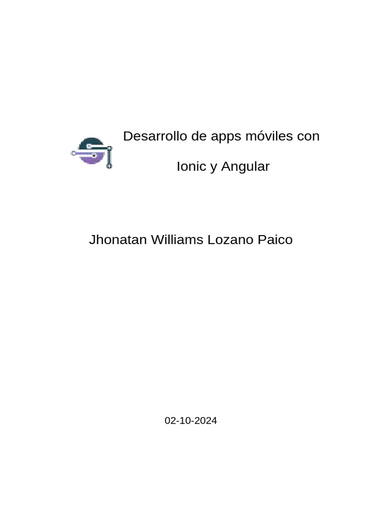 App Móvil: Ionic y Angular UI | PDF