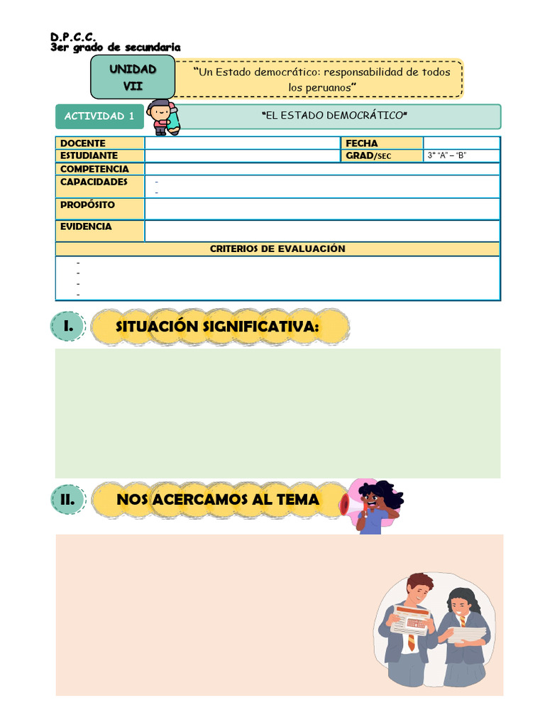 3° DPCC - Actv.01-2024 | PDF | Democracia | Ideologías políticas
