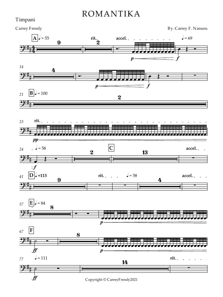 Timpani_ Parts_Baru | PDF