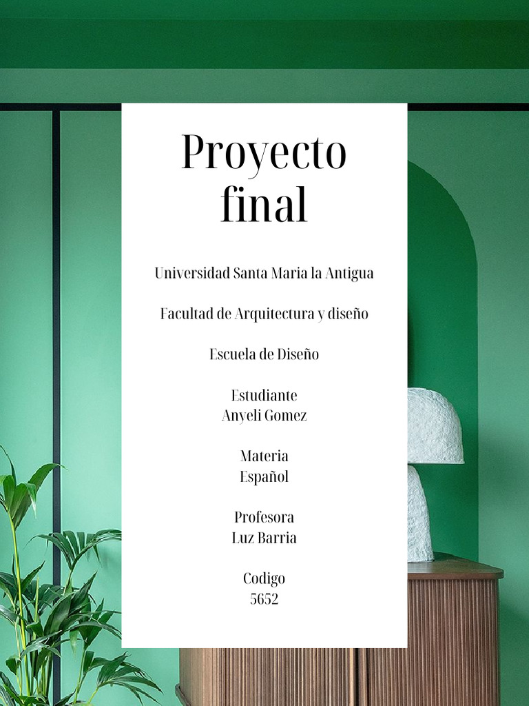 Revista Catálogo Diseño de Interiores - Anyeli Gomez | PDF