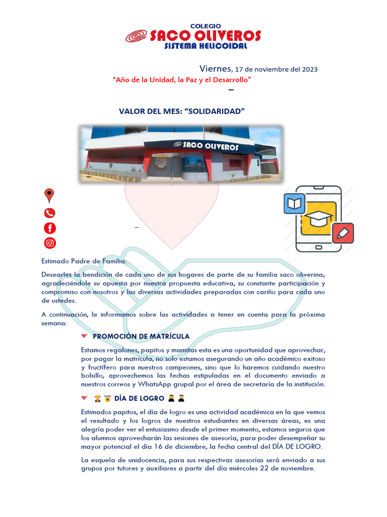 Comunicado 36 Inicial Primaria | PDF