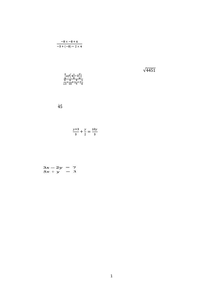 f1 Maths Nov-Dec 2024 h | PDF | Numbers | Elementary Mathematics