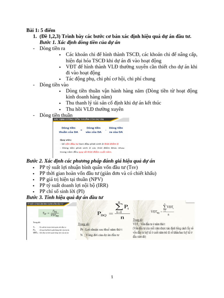 Ôn Ktra 1 - QTTCDN | PDF