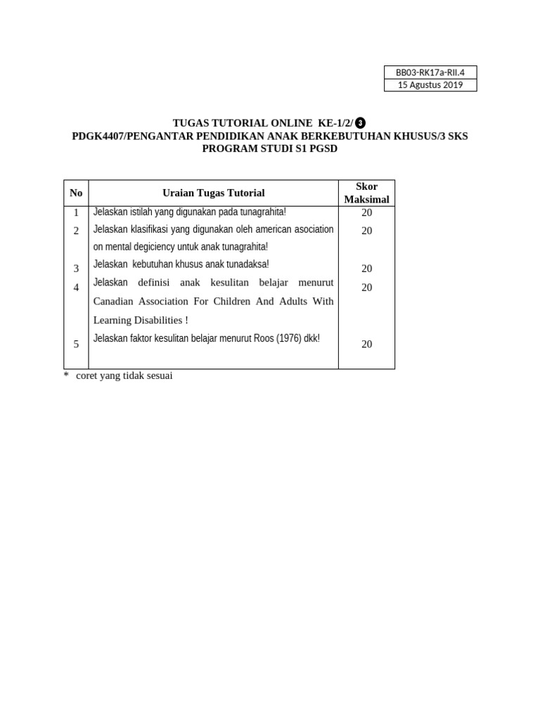 Tugas 3 (Matkul 2) | PDF