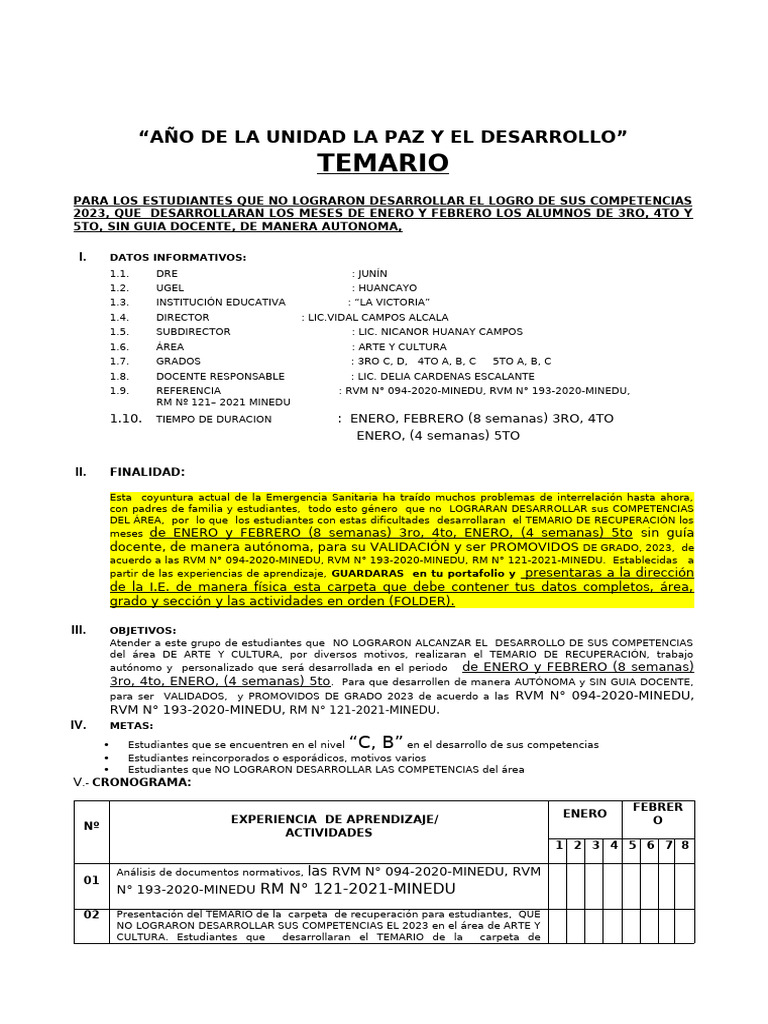 Temario, 3ro, 4to, 5to, 23, Dely | PDF | Conceptos psicologicos | Modificación de comportamiento