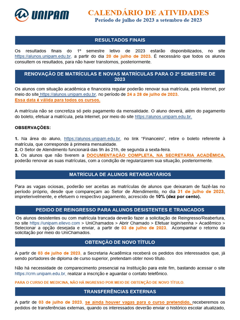 Atividades_Academicas_2023-1_e_2023-2 | PDF