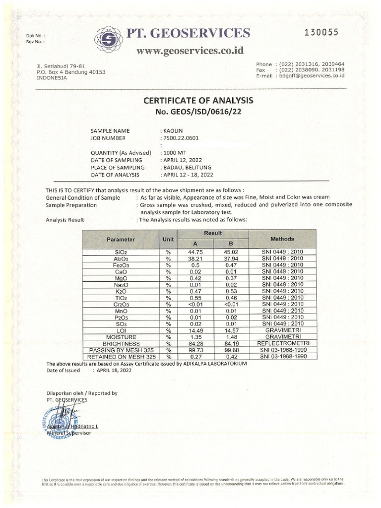Lab Test COA | PDF