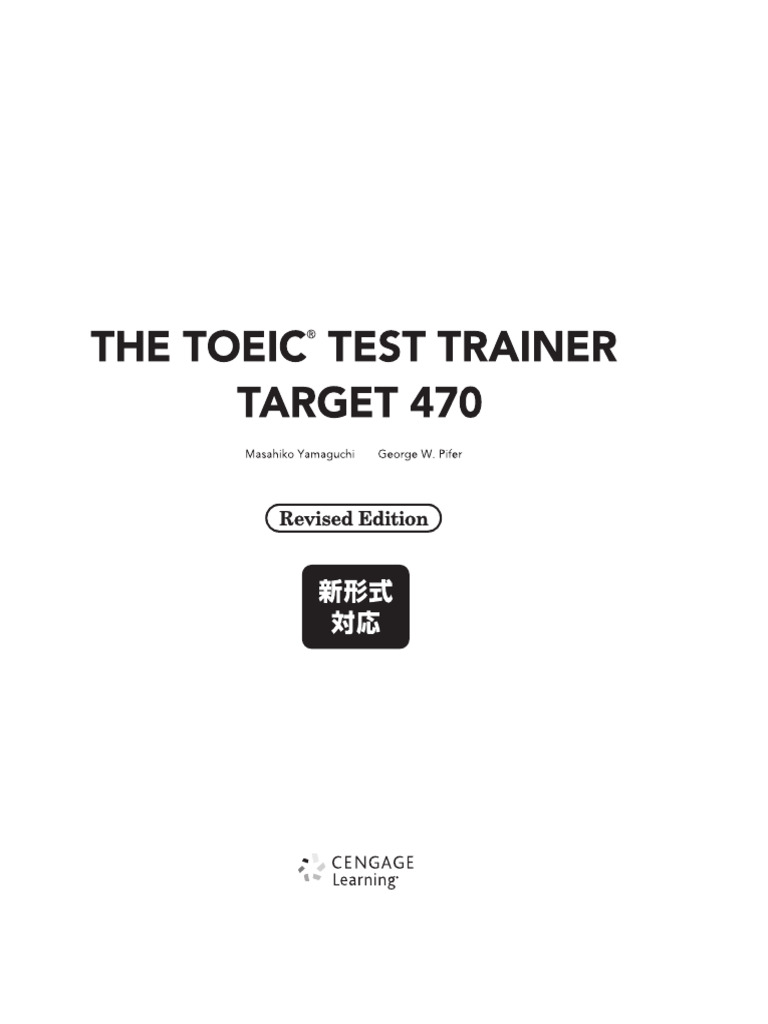 TOEIC Trainer 470 | PDF | Reading Comprehension