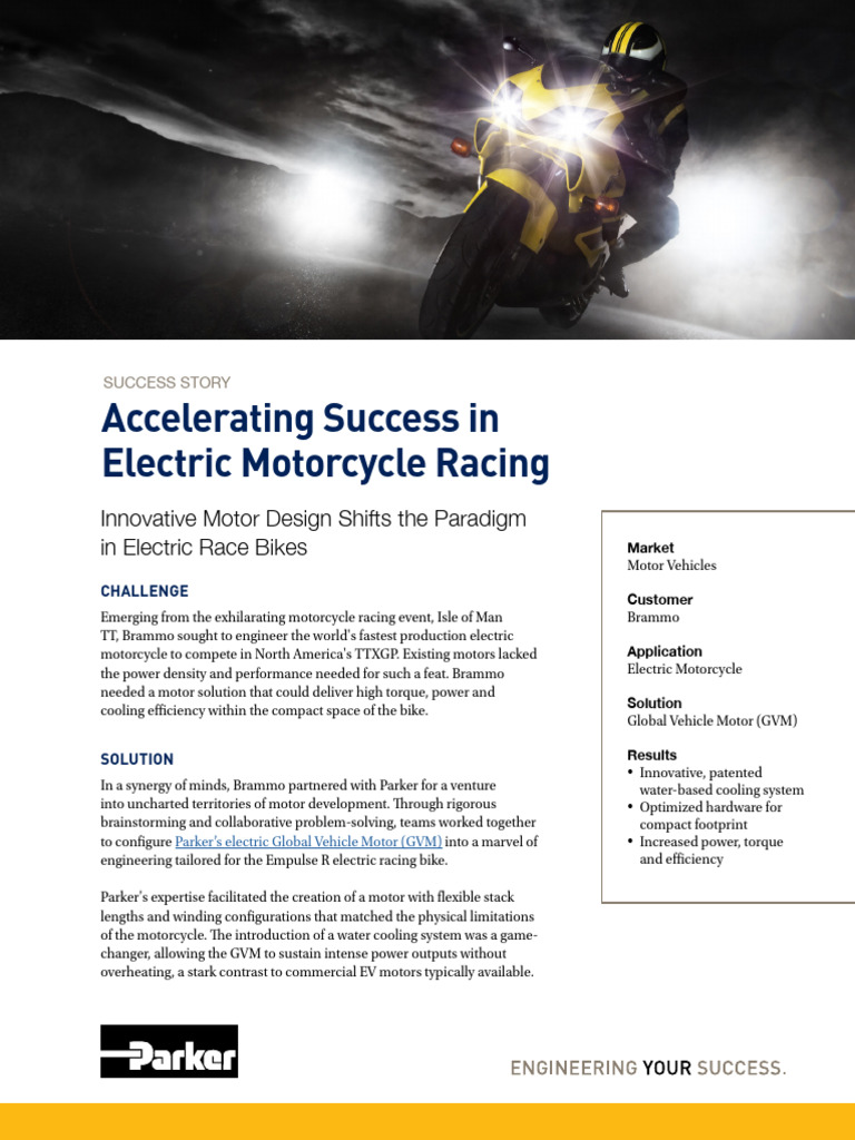 Electric Motorcycle Racing Innovation | PDF | Engines | Motorcycle