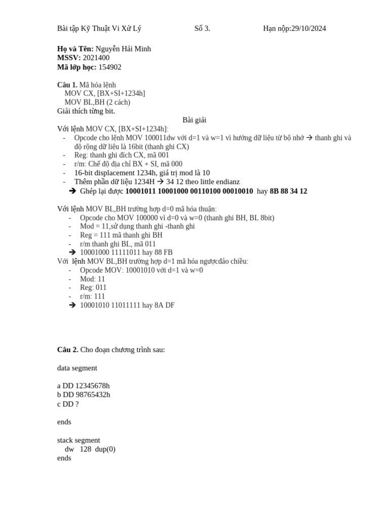VXL_BaiTap Chuong2-3_CodeC_ASM_20241 | PDF