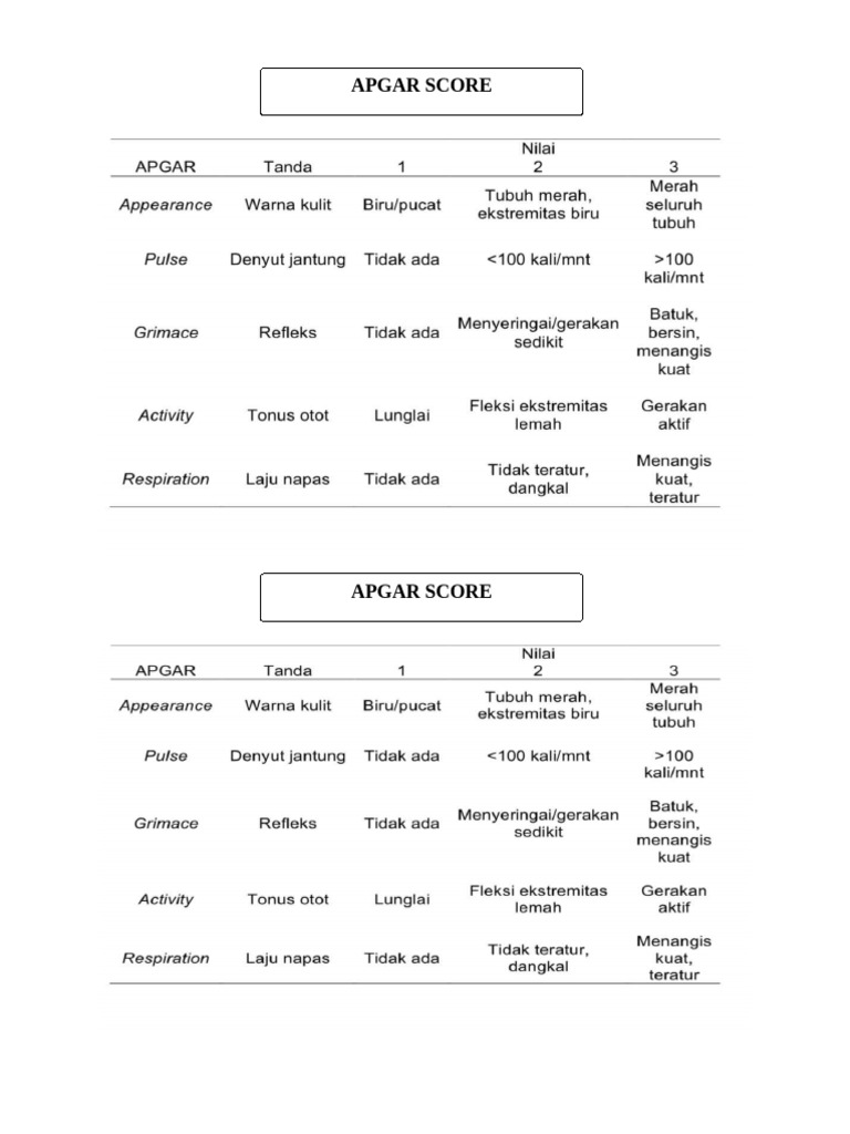 Apgar Score | PDF