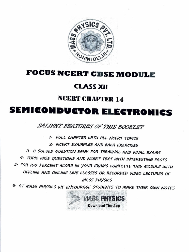 XII Semiconductor Solved Booklet-1 | PDF