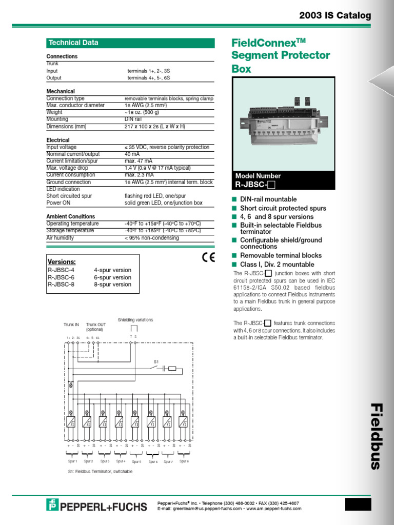 R-JBSC Junction Box Specifications | PDF | Electrical Equipment ...
